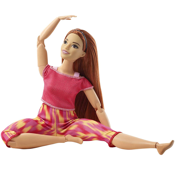Barbie Made to Move Doll Curvy with 22 Flexible Joints and Long ...