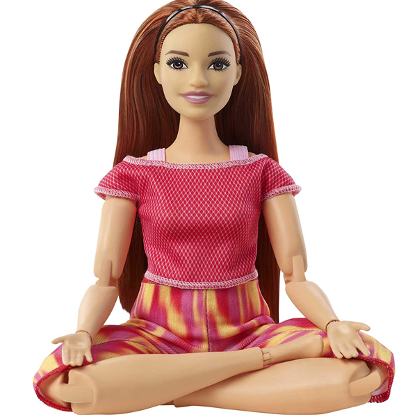 Barbie Made to Move Doll Curvy with 22 Flexible Joints and Long ...