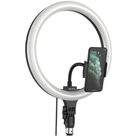 Baseus Live Stream Holder Floor Stand 12-inch Light Ring CRZB12-B01 Lamp Led | Irshad.az